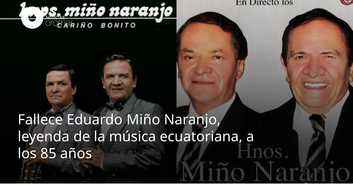 Fallece Eduardo Miño Naranjo, leyenda de la música ecuatoriana, a los 85 años