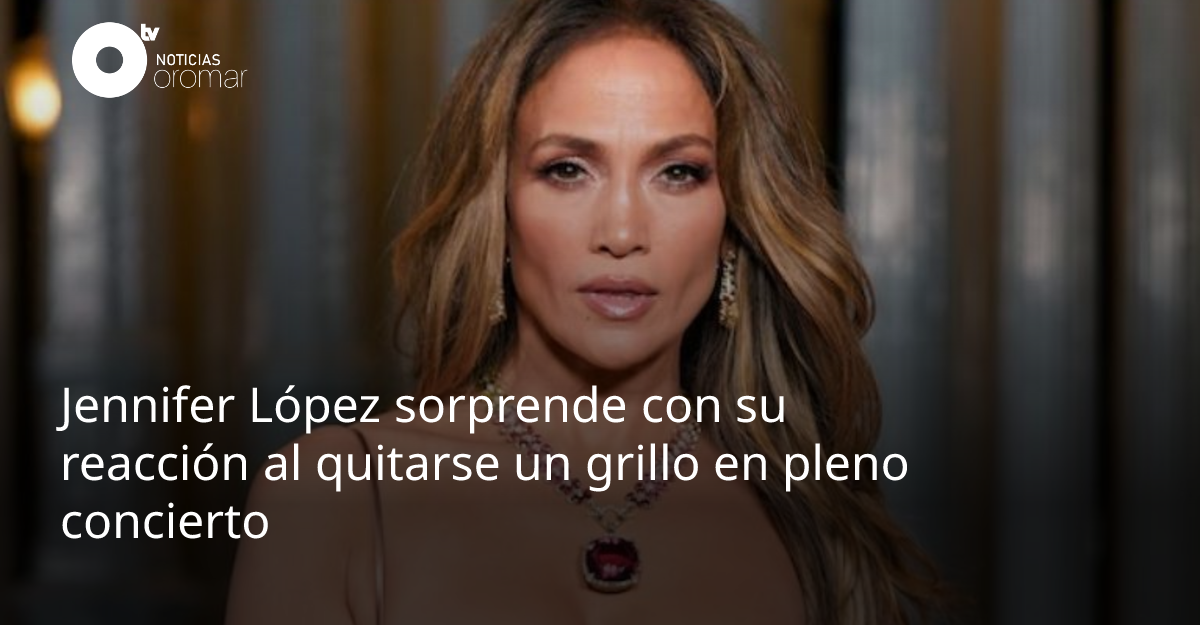 Jennifer López sorprende con su reacción al quitarse un grillo en pleno ...