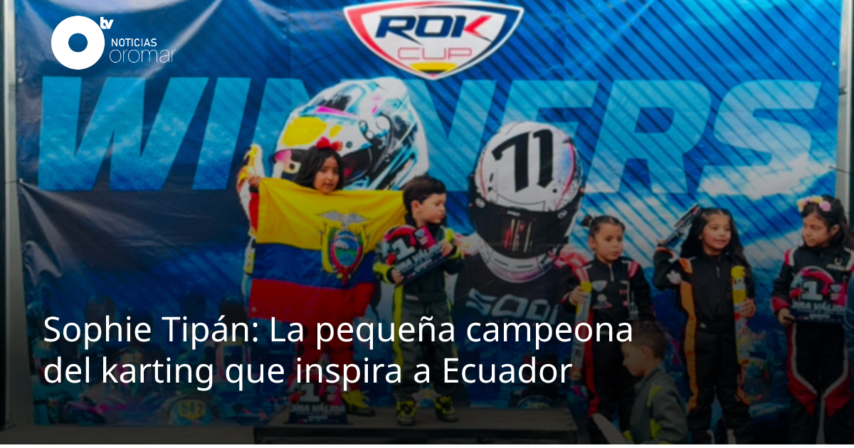 Sophie Tipán: La pequeña campeona del karting que inspira a Ecuador